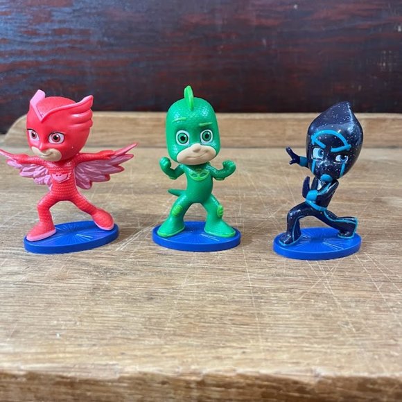 Just Play | Toys | Lot Of 3 Pj Masks Mini Figures Owlette Gekko Night ...